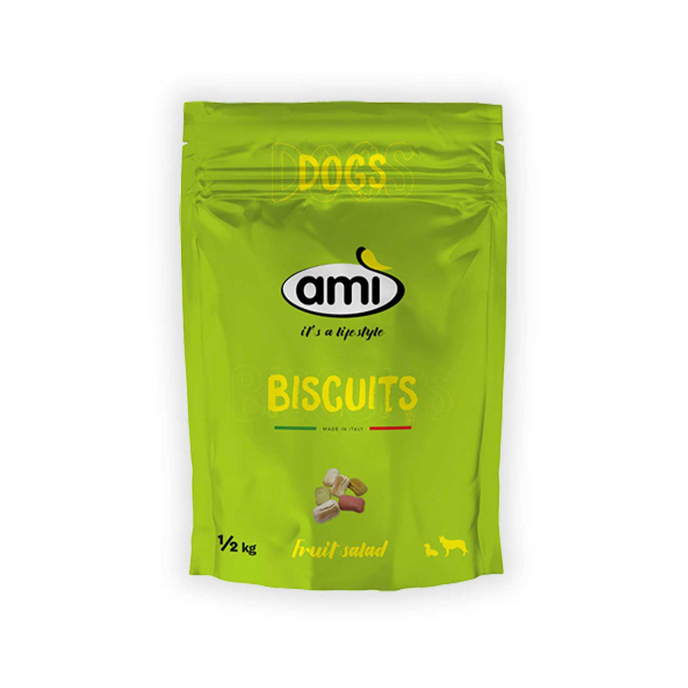 Ami Vegetarian (Vegan) Dog Cookies 500g ~ Fruit Salad – Aistra